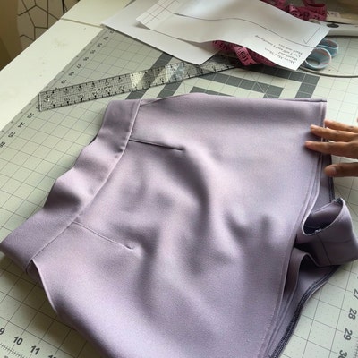 Micro Mini Skort With Pockets / Digital Pattern PDF / Trendy Sewing ...
