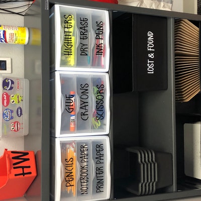 Back to School Decal for Your Child's School Box Any Name/subject Color ...