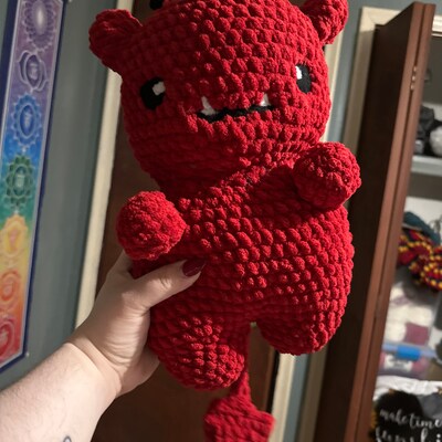 Crochet Pattern Chubby Devil Monster // Demon Crochet Pattern // Cute ...