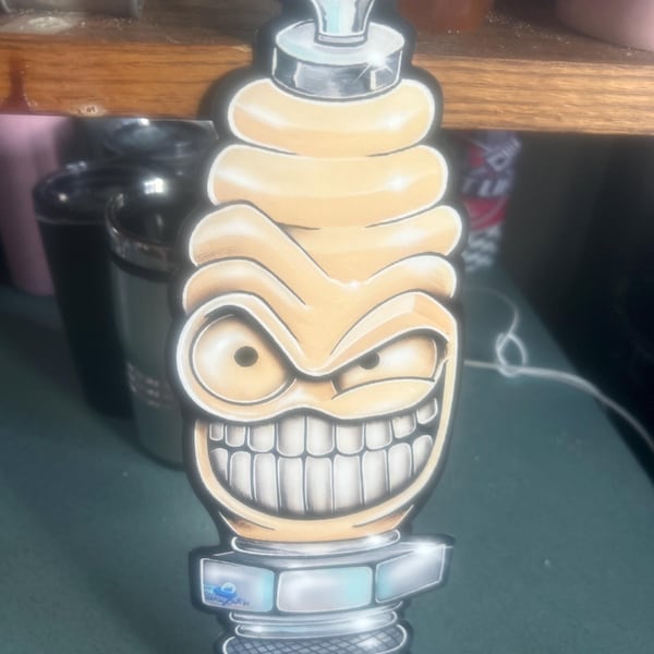 Pissed off Sparkplug Metal Sign, Garage Art, Hot Rod Decor - Etsy