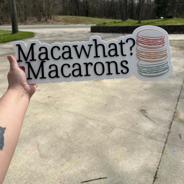 Macaron Flavor Key Card Editable Macaron Template Macaron Flavor Canva ...