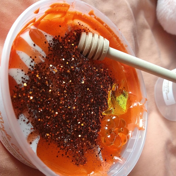 Maple Caramel PSL Slime Kit: Pumpkin Spice Scented, DIY Interactive - Etsy