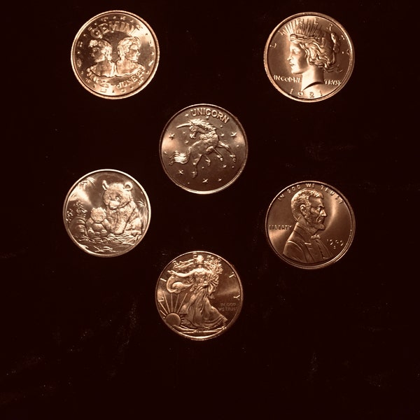 Zodiac Sign Copper Coin: Astrology Gift, 1 Oz Solid Copper - Etsy