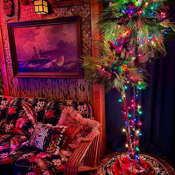 Salt and Pepper Christmas Palm Tree Shaker Set Ceramic - Etsy