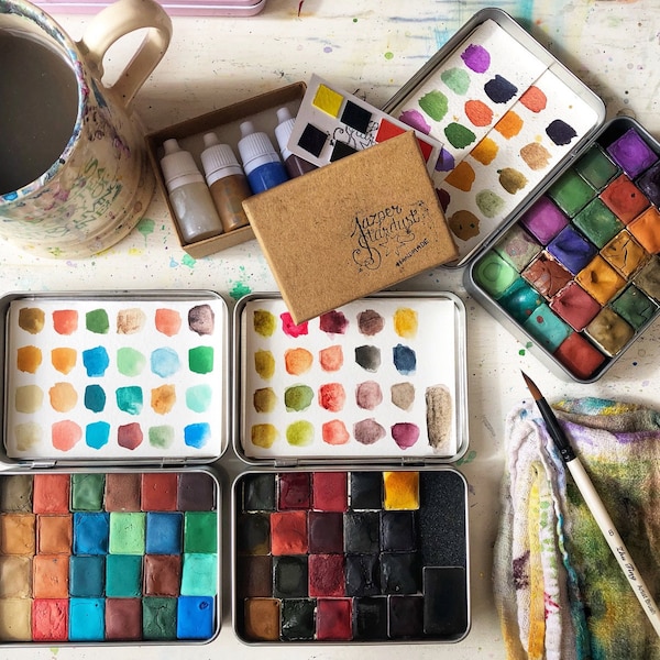 24 Southwest Landscape Set Artisan Handmade Watercolour Paint Set - Etsy