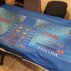 Custom Craps Table Layout 8ft/ 10ft/ 12ft - Etsy