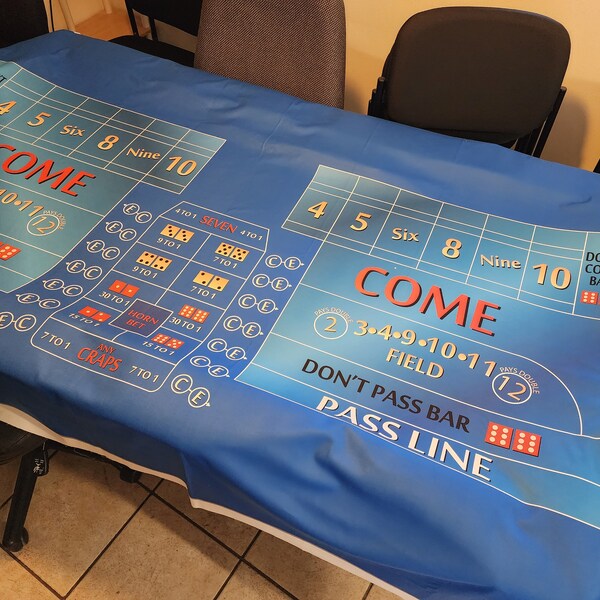 Custom Craps Table Layout 8ft/ 10ft/ 12ft - Etsy