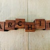 Wooden Alphabet Flash Cards set of Lowercase Letters on - Etsy