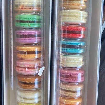 French Macarons Gift Box of 24 Vanilla - Etsy