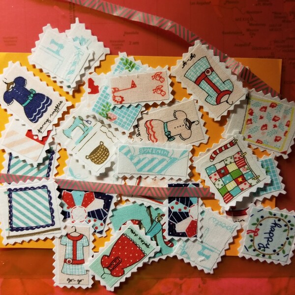 Liberty Fabric Stamps - Etsy