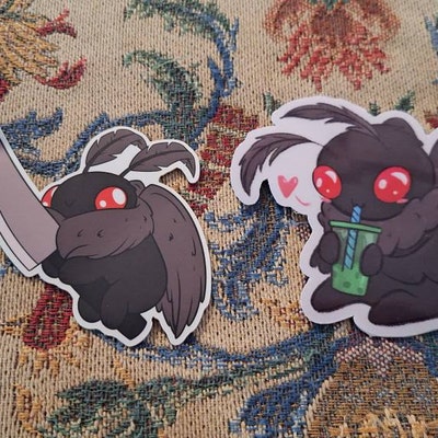 Mothman Magnets Cute Cryptid Mothman Magnet Set Boba Mothman Series ...