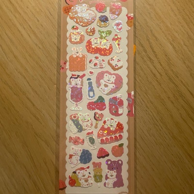 Mystery Cute Korean/japanese Sticker Sheets, Kawaii Stationery, Kawaii ...