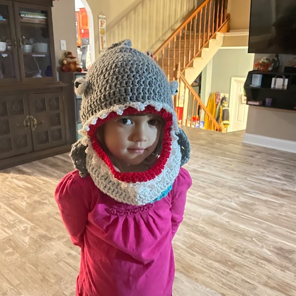 Shark Orca Killer Whale Mask Hat, Crochet Pattern 5 Sizes, Child-adult ...