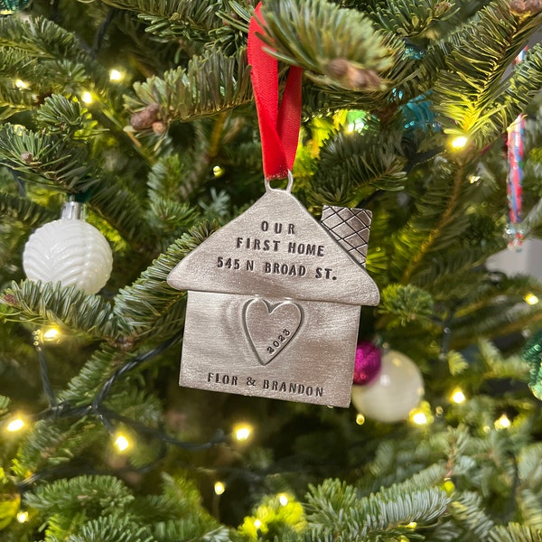 Personalized First Home Ornament - New Home Ornament - Housewarming ...
