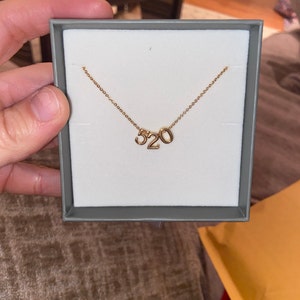 Number Charm Necklace Personalized Number Gift for Mom Friend Wife Kids ...