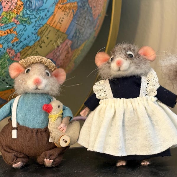 Needle Felted Mouse Professor, Needle Felted Animal, Law School ...
