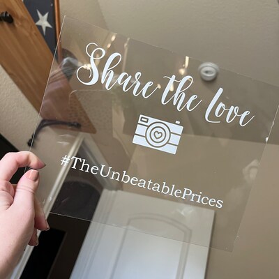 Acrylic Reserved Sign / Reserved Seating Sign / Cursive - Etsy