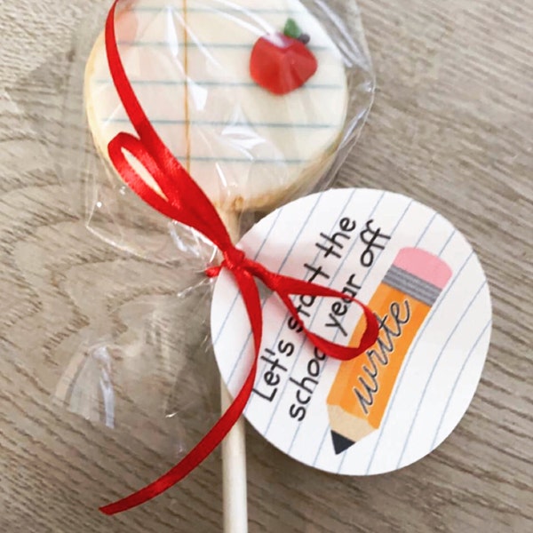 Instant Download Pencil Back to School Tag, Start School Year off Write ...
