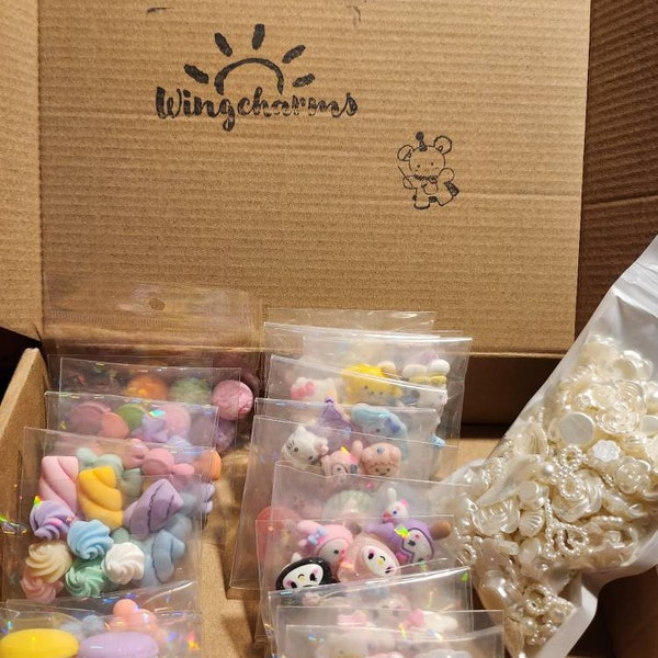 Decoden Cabochon Mystery Box, Cute Kawaii Charms, Cartoon Cabochon ...