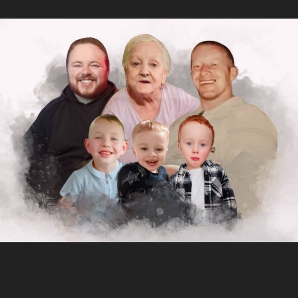 Add Deceased Loved One to Photo, Memorial Gift for Father, Add Person ...
