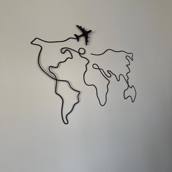 Manta Ray Stingray Themed Metal Wall Art | Animal Line Wall Art | Wall ...