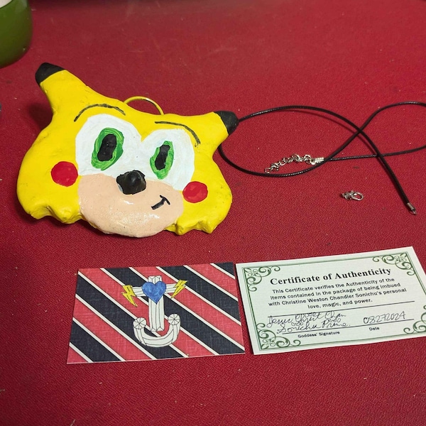 Handmade Sonichu Medallion, WITH MEGASTONE - Etsy