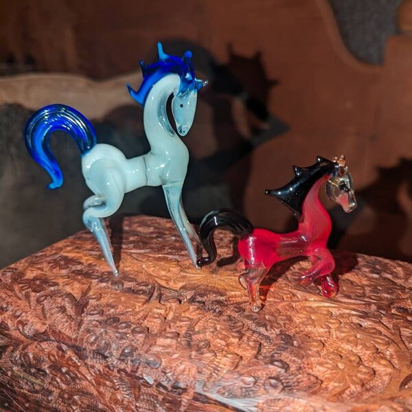 Small Glass Animals Miniature Mini Figurines Glass Animals Tiny Little ...