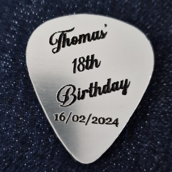 PERSONALISED GUITAR PLECTRUM Acrylic Music Themed Wedding Table ...