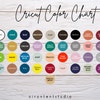 Editable Cricut Vinyl Color Chart, Permanent Vinyl Color Chart Editable ...