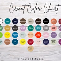 Editable Teckwrap Vinyl Color Chart for Cricut and Silhouette Users ...
