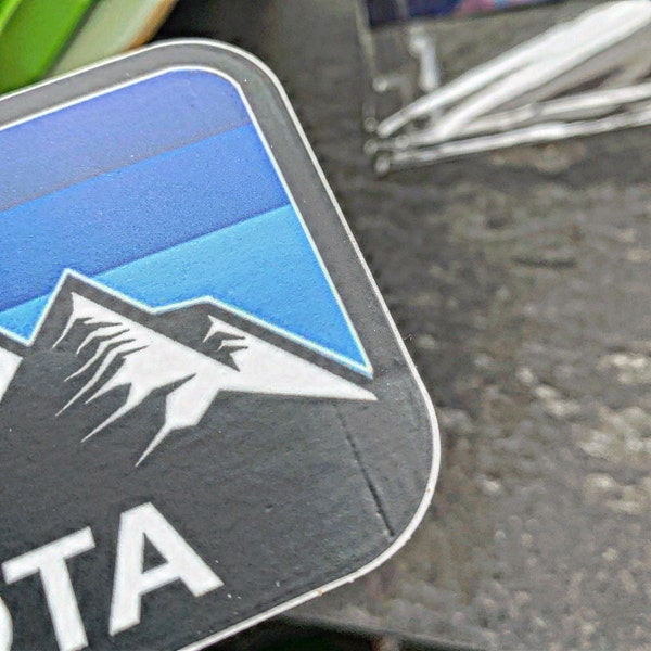 Toyota 4WD Outdoor Adventure Blue Stripes Vinyl Stickers - Tacoma ...