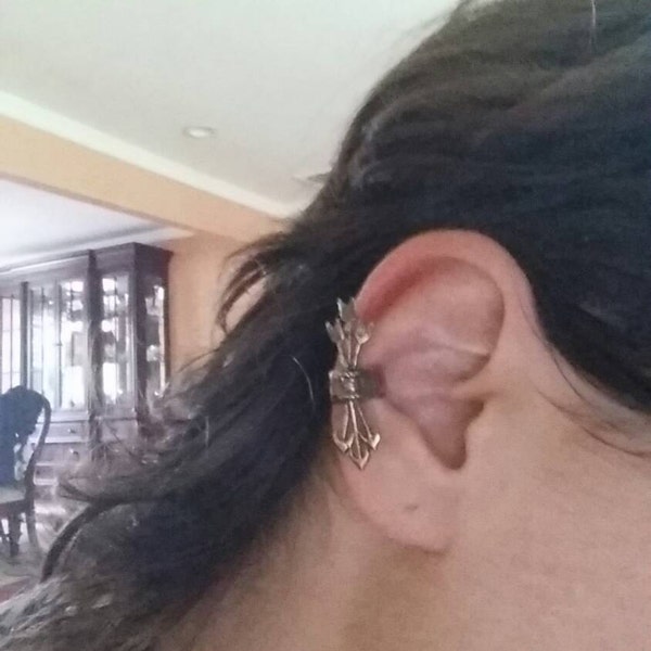 Arrow Ear Cuff Bronze Quiver and Arrows Ear Cuff Arrow Jewelry Archery ...