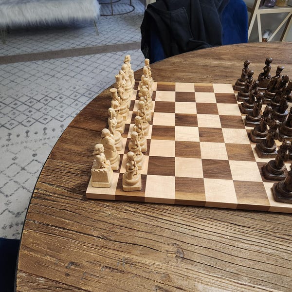 Ornate Chess Table, Inlay Side Accent Foyer Tables, Modern Chess Table ...