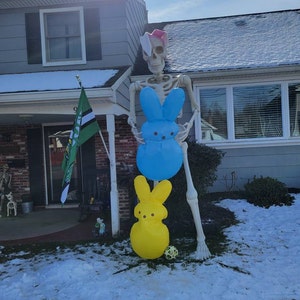 12 Ft Skeleton Wire Bunny Ears. Each Sold Separately. skeleton Not ...