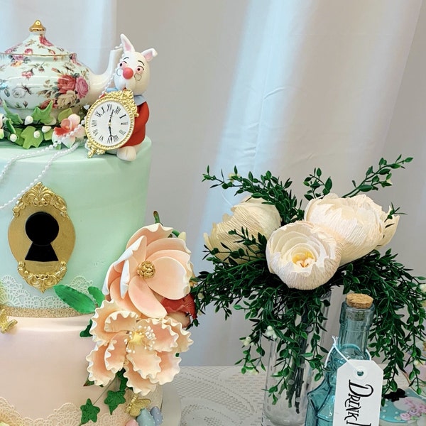 Hanging Mobile - Automeris Pamina Pink Saturn Moth and Wildflowers ...