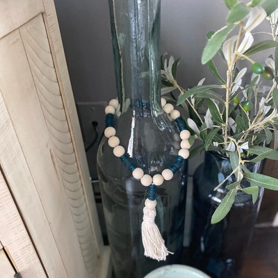 Curtain Tie Backs Aqua Sea Glass Tie Backs Home Accents Coastal Home ...