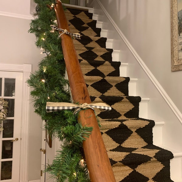 2 X 22 Ft Diamond Stairs Jute Runner Rugs,vintage Large Area Runner Rug ...