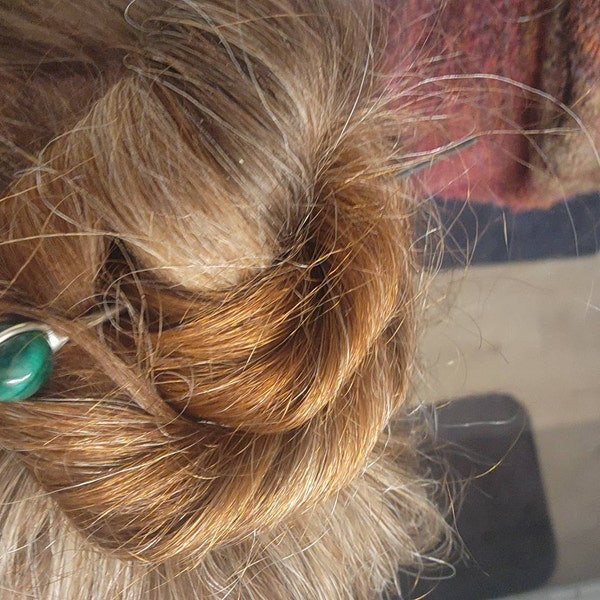 Caged Glass 8mm Stainless Steel Hair Stick - Etsy