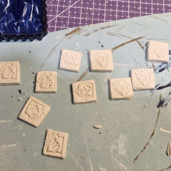Custom Pottery Stamp, Pottery Signature Stamp, Personalized Clay Stamp ...