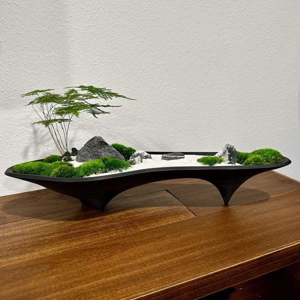 Island Planter With Drip Tray - 21" Modern Concrete Planter - Etsy