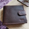 Personalised Tri Fold Leather Wallet With RFID - Etsy