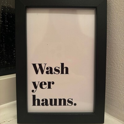 Ya Wee Shite Scots UNFRAMED PRINT Room Art Decor Home Minimalist ...