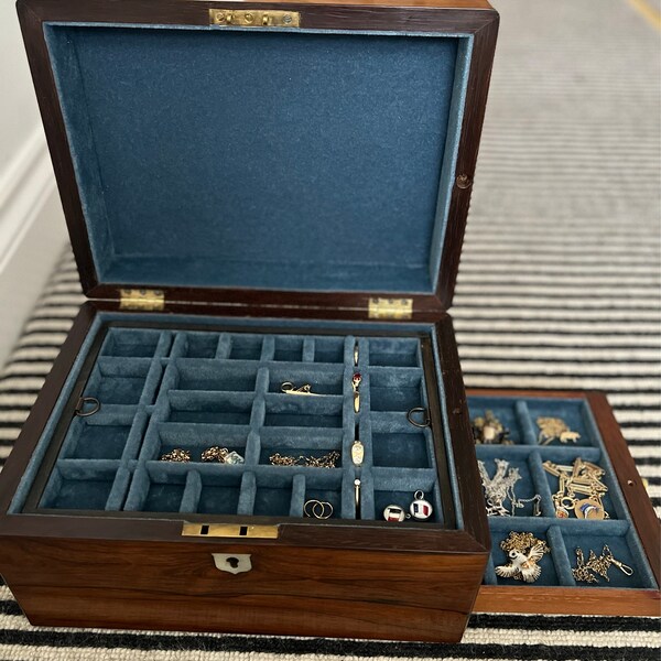 Jewellery Box, Modern Faux, Document Box , Wood, Ring, Necklace, Watch ...