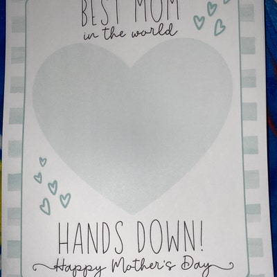 Mother's Day Gift, Printable Handprint Crafts From Kids, Set of 5 ...
