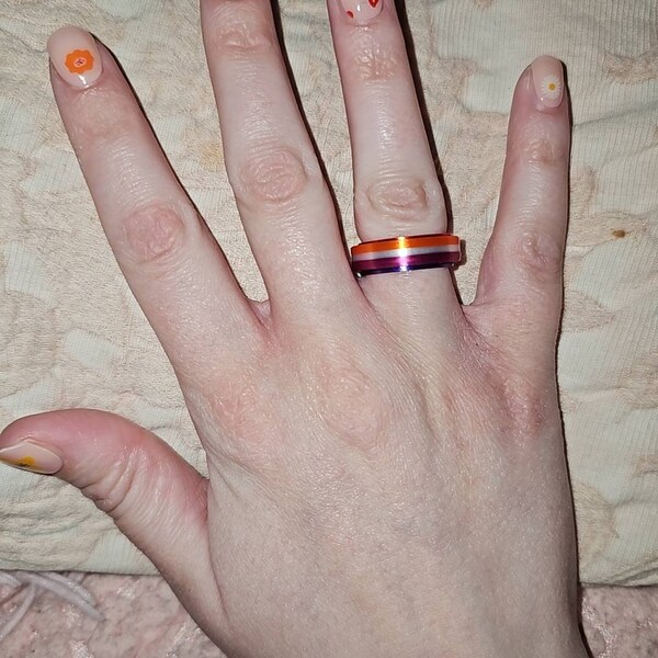 LGBTQ+ Fidget Rings, Pride Flag Fidget Rings, Pride Month, LGBTQ+ Flag ...