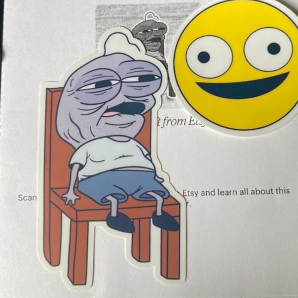 Depressed Pim Vinyl Sticker | Smiling Friends - Etsy