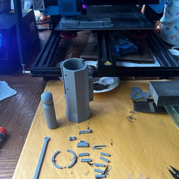 Dice Blaster [PHSR-01] - Sci-fi 3D Printed Dice Launcher for LARP and ...