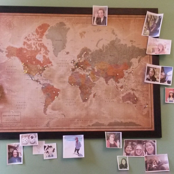 Push Pin Map USA, US Map With Pins, Travel Map Pinboard With ...