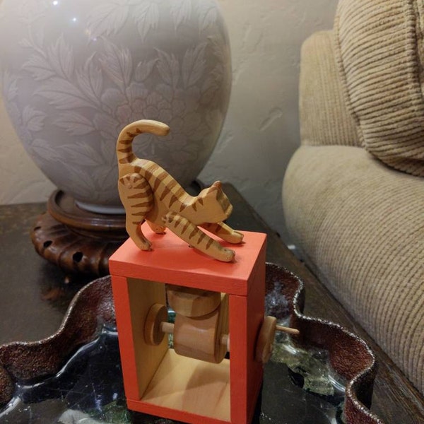 Push-up Man Automata, Wood, Hand Crank - Etsy