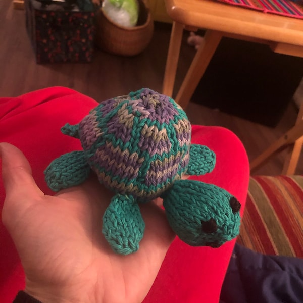 Knitted Tiny Turtle Pattern, PDF Pattern, Knitting Pattern, DIY ...